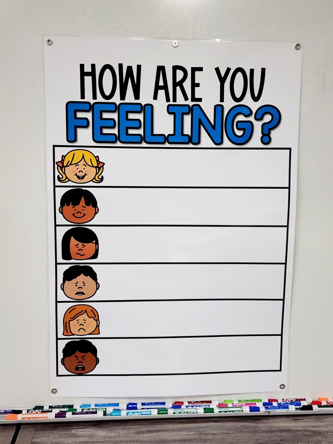How Are You Feeling Anchor Chart hard Good Option 1 - Etsy