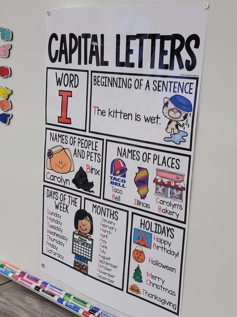 Capital Letters Anchor Chart [hard Good] - Option #1 - Etsy