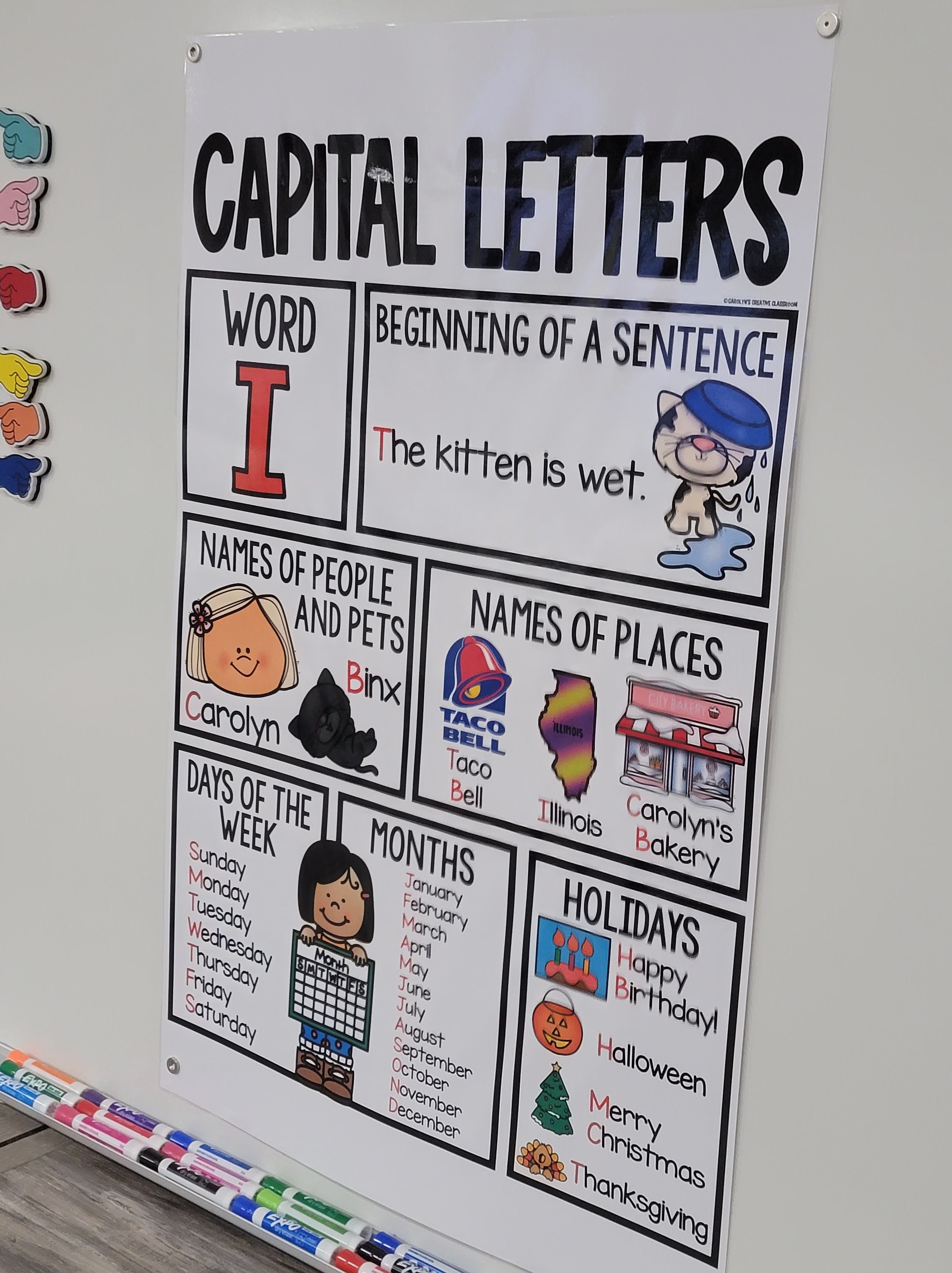 Capital Letters Anchor Chart [hard Good] - Option #1 - Etsy