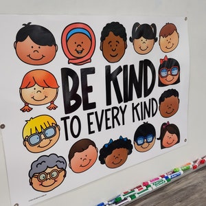 Be Kind to Every Kind - Anchor Chart [hard Good] - Etsy