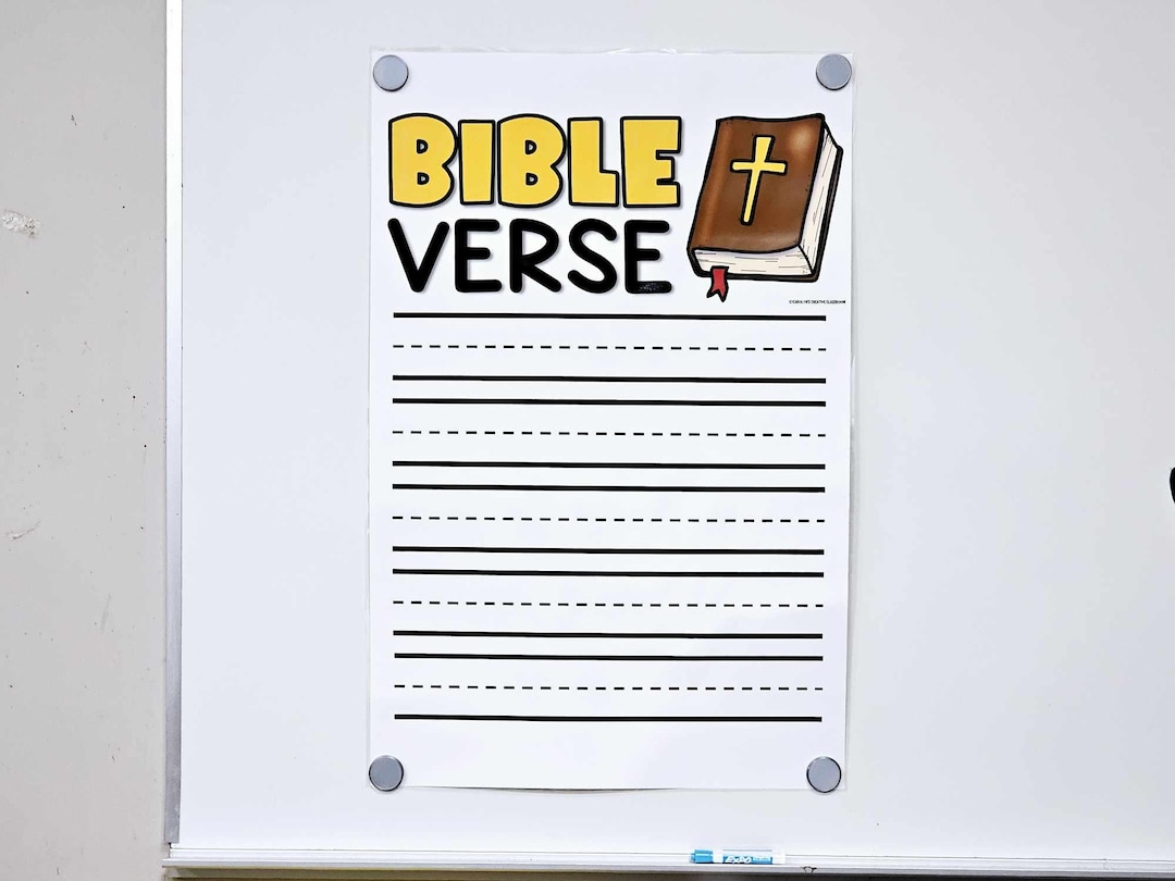 Bible Verse Anchor Chart [hard Good] - Option 1 - Etsy