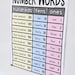 Number Words Anchor Chart [hard Good] - Option #1 - Etsy
