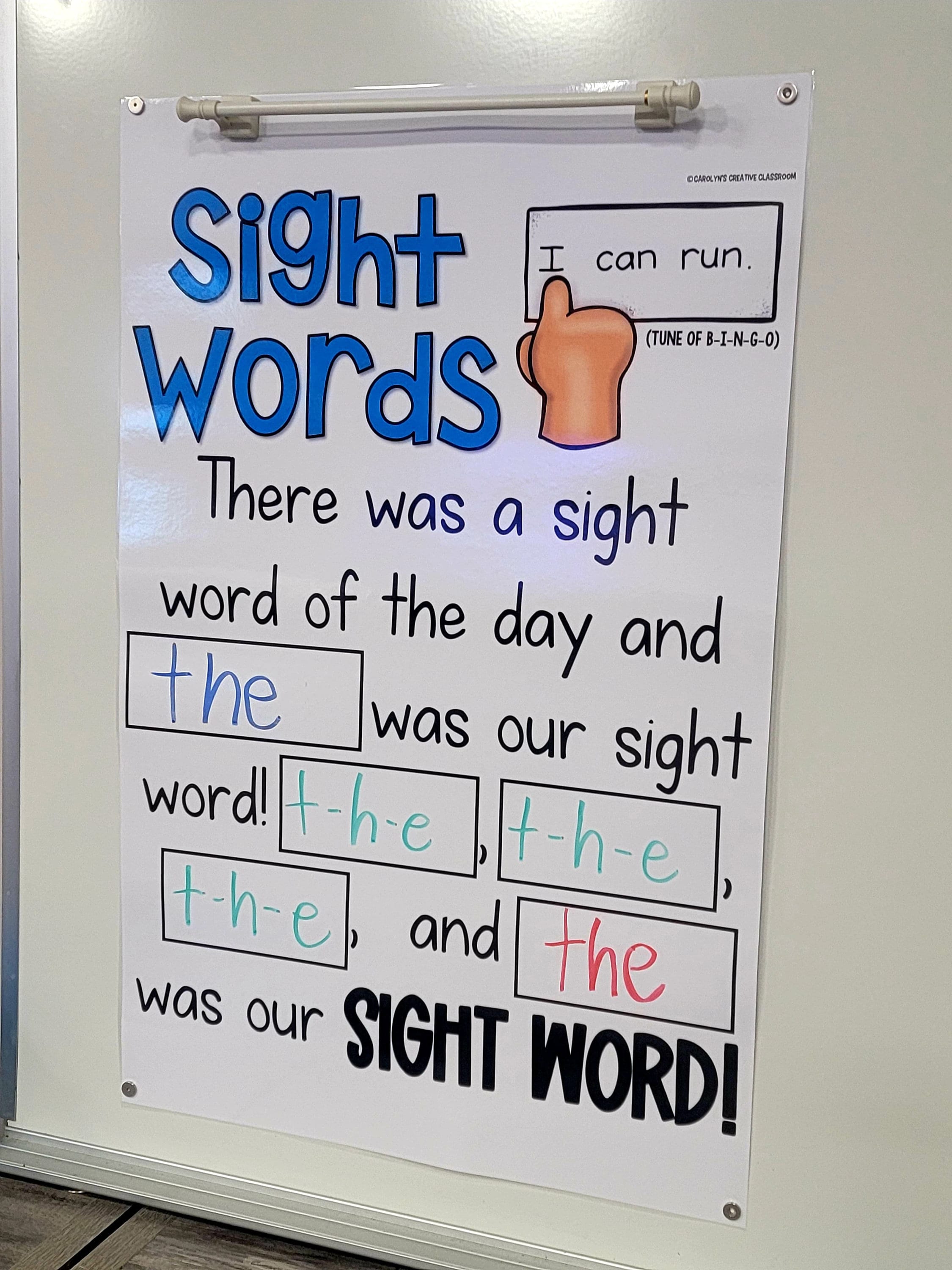 Sight Word Chant Anchor Chart hard Good - Etsy UK