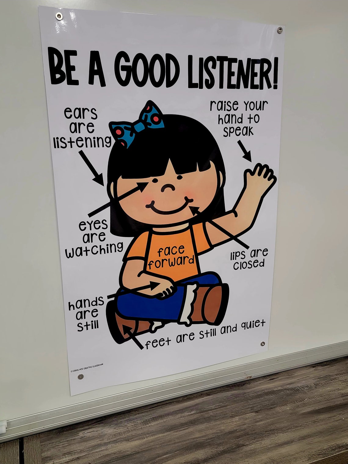 Be a Good Listener Anchor Chart hard Good - Etsy