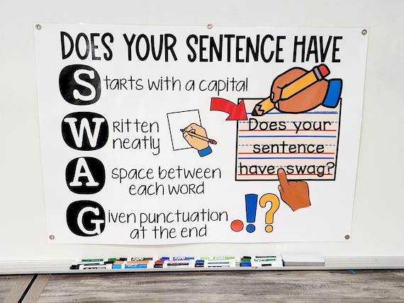 Does Your Sentence Have Swag Anchor Chart hard Good no - Etsy Does Your Sentence Have Swag Anchor Chart hard Good no - Etsy
