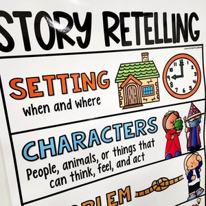Story Retelling Anchor Chart [hard Good] - Option 2 - Etsy