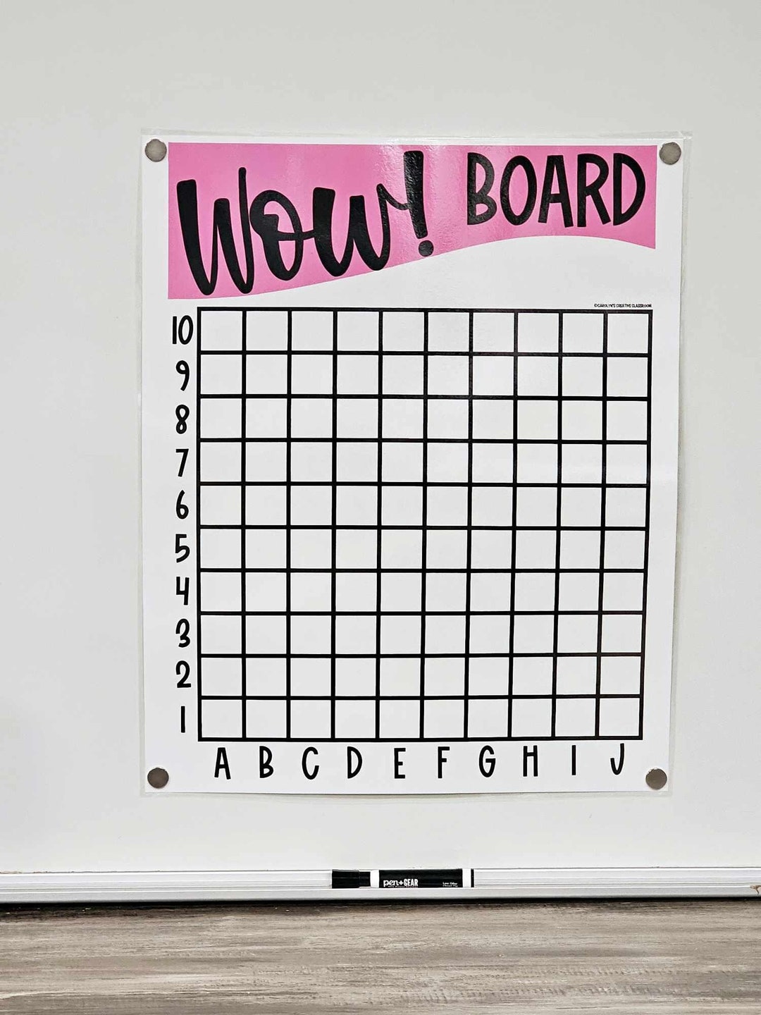 WOW! Board Anchor Chart [hard Good] - Option #11 Pink - Etsy