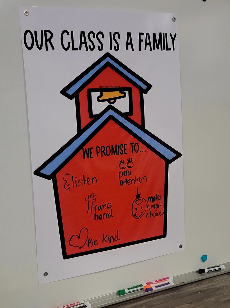 Class Rules and Expectations: We Are a Family Anchor Chart - Etsy