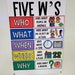 Five W's Anchor Chart [hard Good] - Etsy
