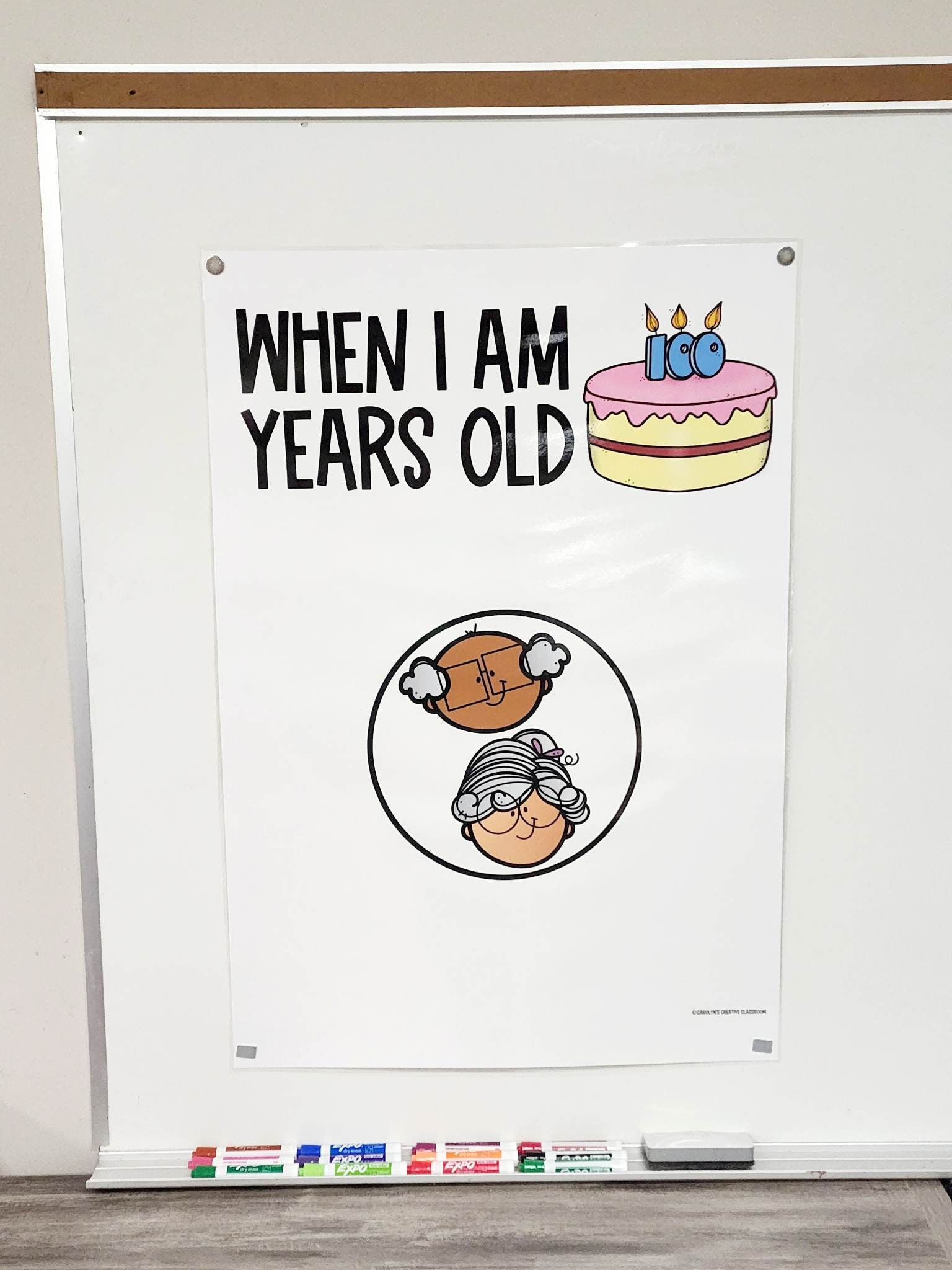 100th Day When I Am 100 Years Old... Chart Anchor Chart [hard Good ...