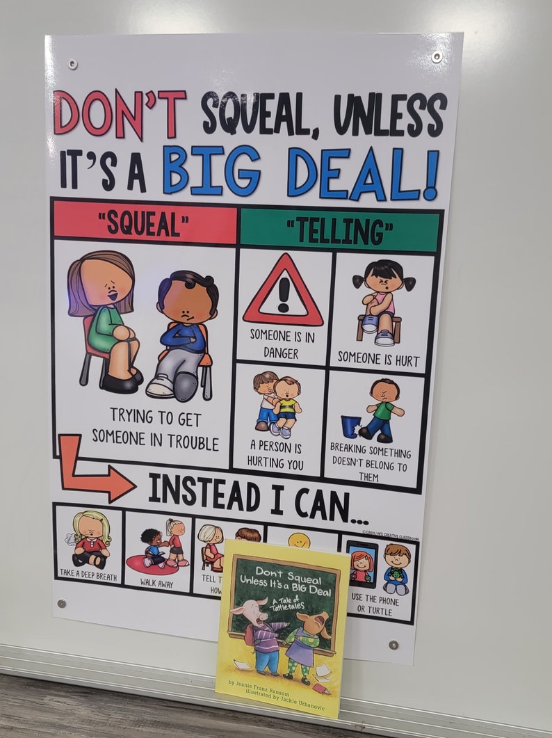 Don't Squeal Unless It's a BIG Deal Anchor Chart hard - Etsy