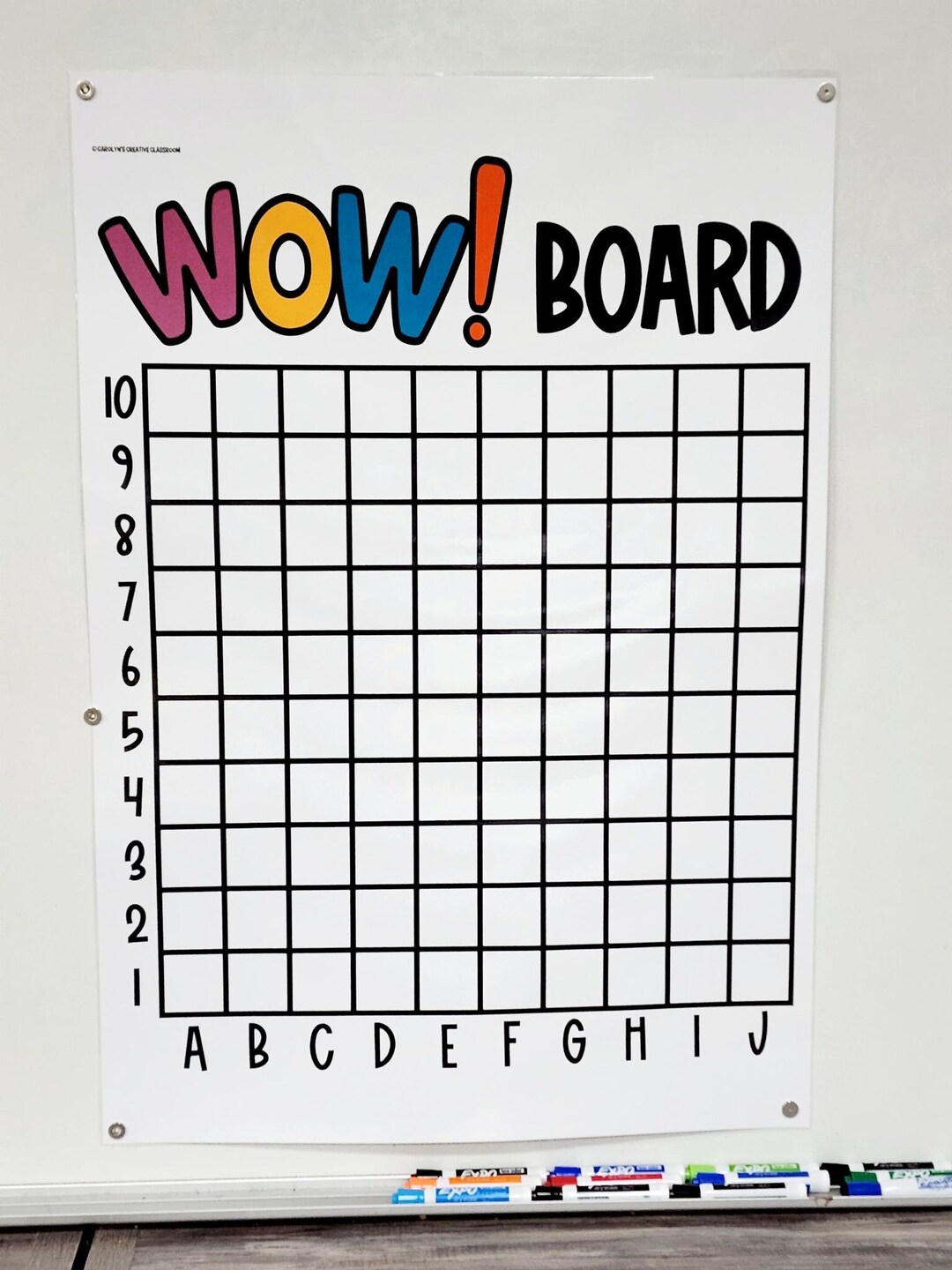 WOW! Board Anchor Chart [hard Good] - Option #5 - Etsy