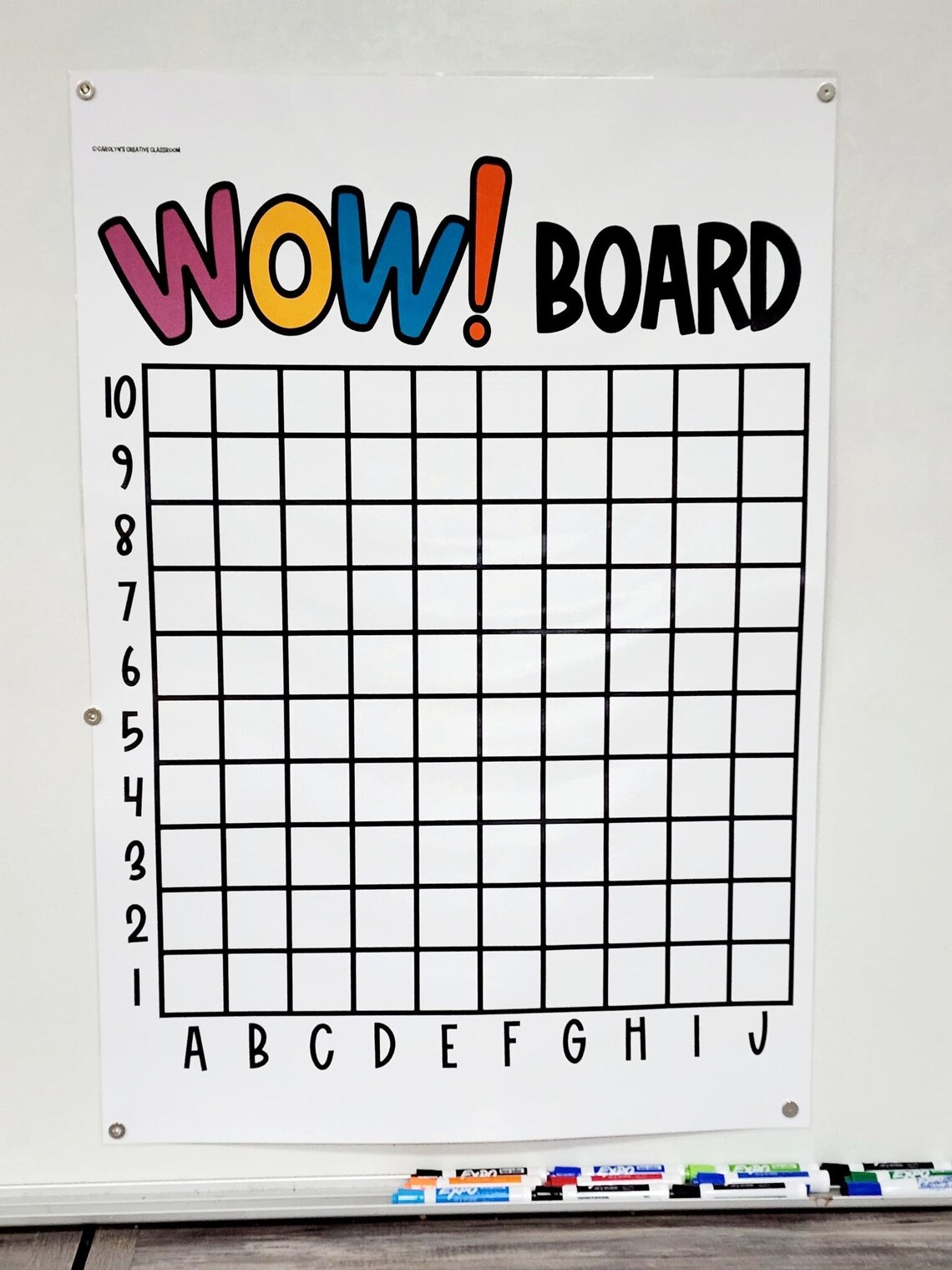 WOW Board Anchor Chart hard Good Option 5 - Etsy
