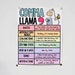 Comma Llama Anchor Chart hard Good Option 1 - Etsy
