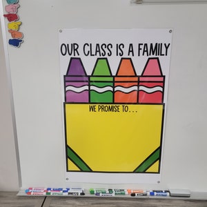 Class Rules and Expectations: We Are a Family Anchor Chart [hard Good ...