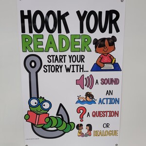 Hook Your Reader Anchor Chart [hard Good] - Etsy