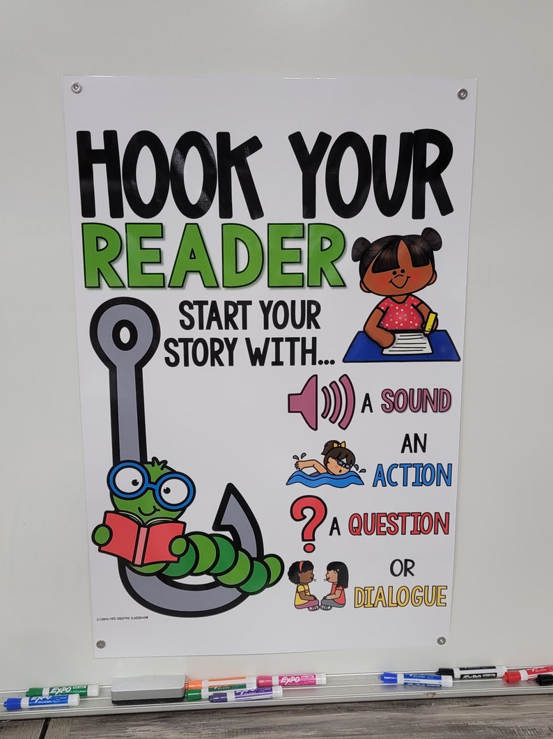 Hook Your Reader Anchor Chart [hard Good] - Etsy