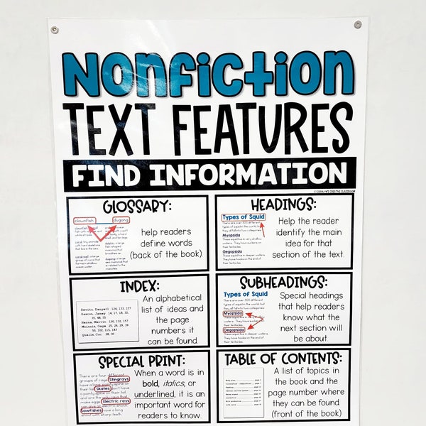 Nonfiction Anchor Chart - Etsy