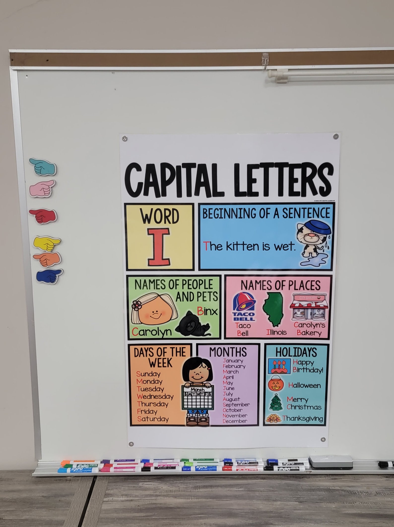 Capital Letters Anchor Chart hard Good Option 2 - Etsy