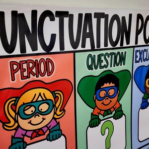 Punctuation Power Anchor Chart [hard Good] - Option 2 - Etsy