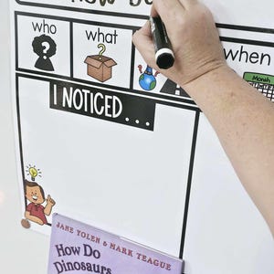 WWWWWH Comprehension Graphic Organizer Anchor Chart hard Good Option 1 ...