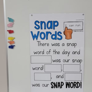 Sight Word Chant Anchor Chart [hard Good] - Etsy