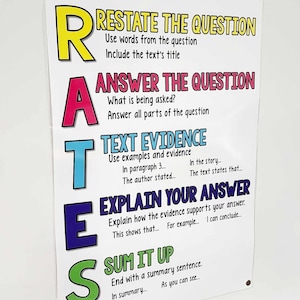 RATES Anchor Chart [hard Good] - Option #1 - Etsy