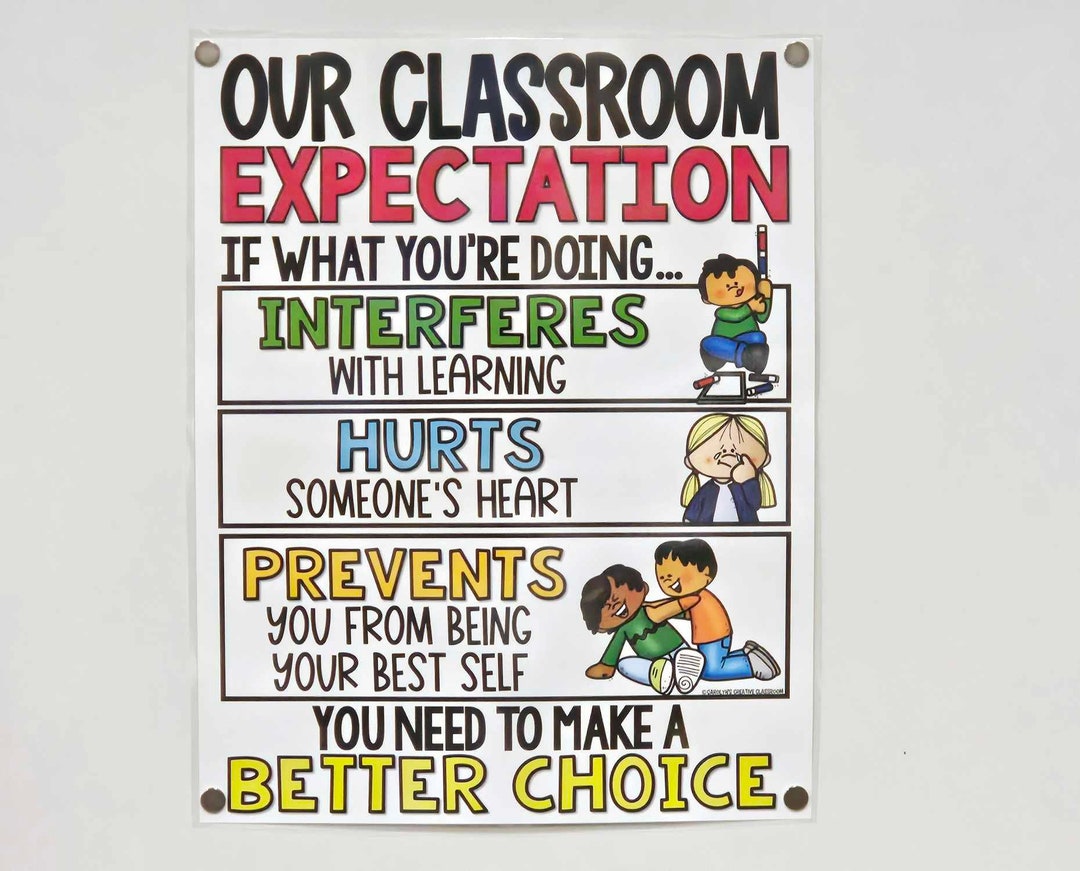 Our Class Expectation Anchor Chart [hard Good] - Version 3 - Etsy