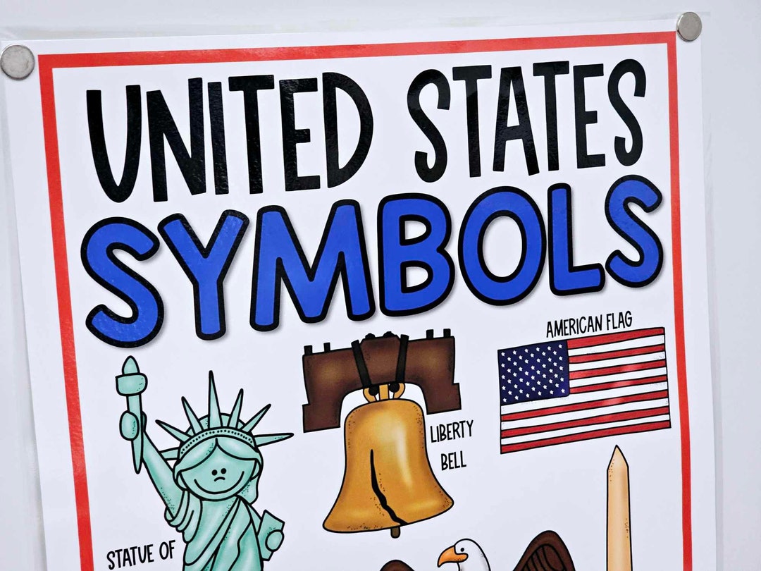 United States Symbols Anchor Chart [hard Good] - Option #1 - Etsy