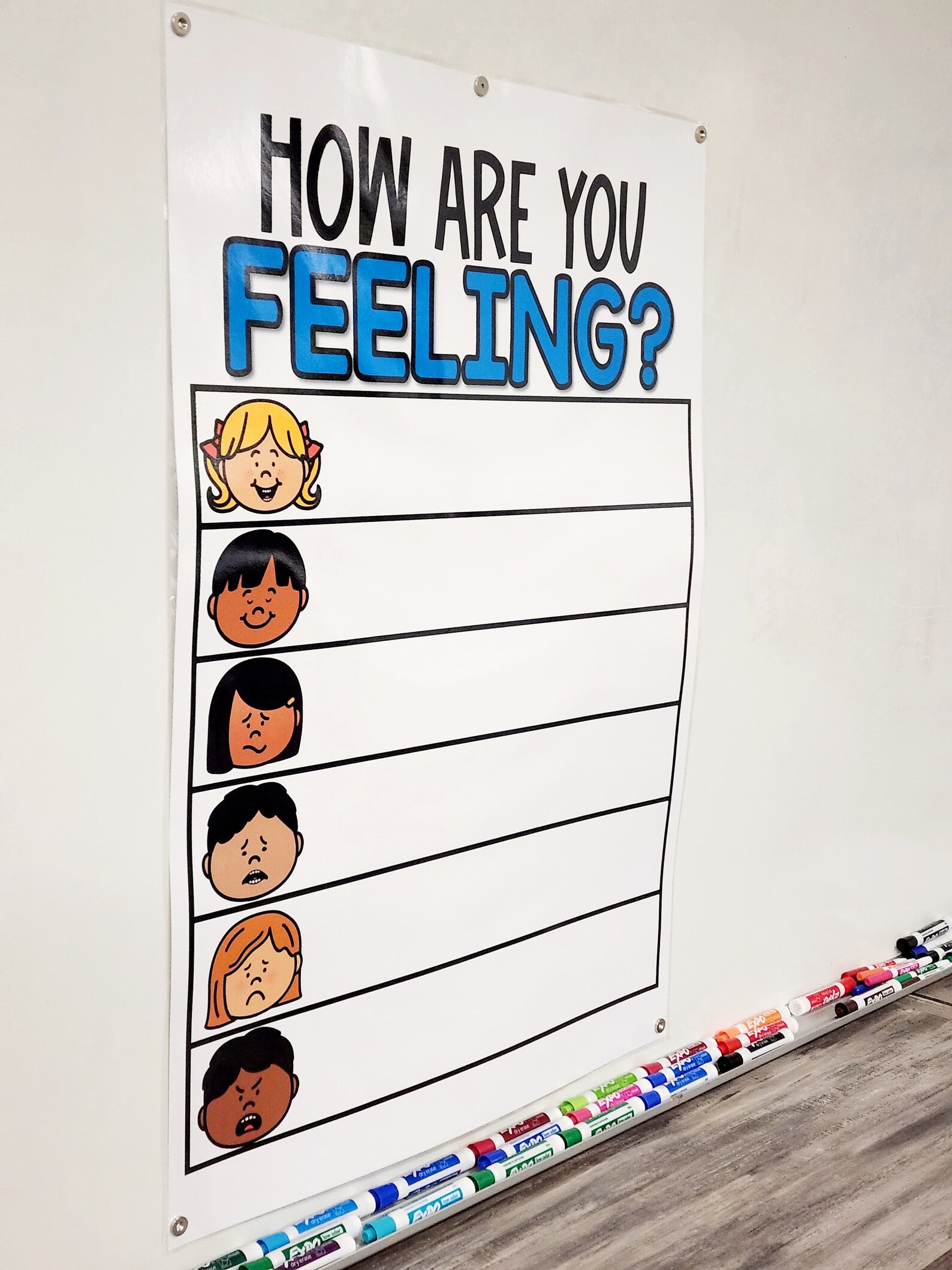 How Are You Feeling Anchor Chart hard Good Option 1 - Etsy
