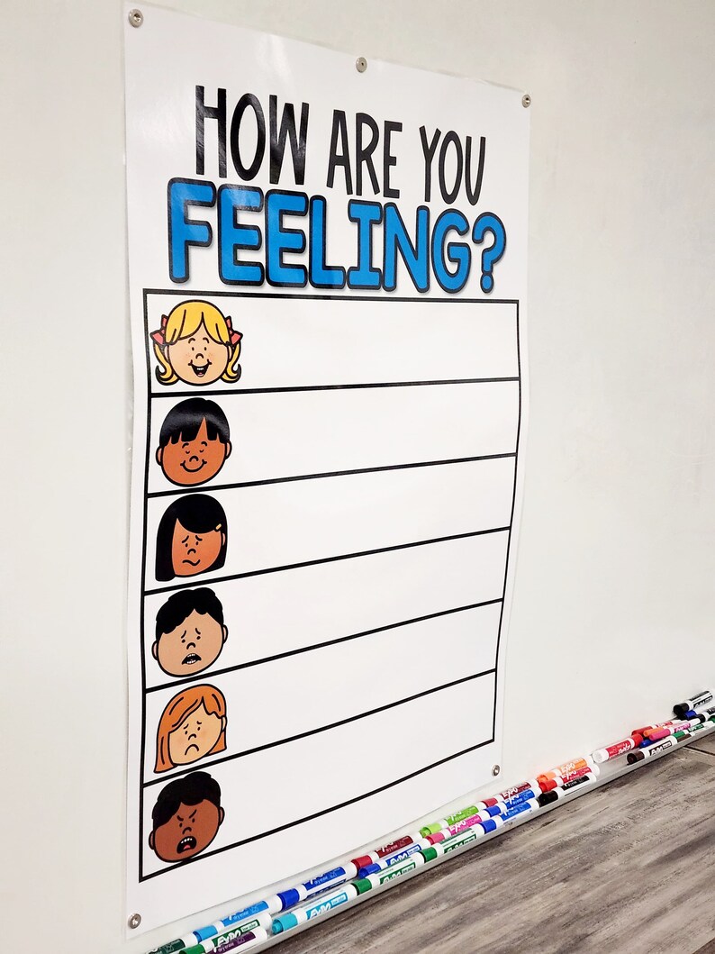 How Are You Feeling Anchor Chart hard Good Option 1 - Etsy