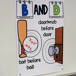 B and D Reversal Anchor Chart [hard Good] Option #6 - Etsy
