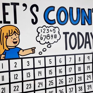 Let's Count Today Anchor Chart [hard Good] - Option 1 - Etsy