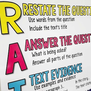 RATES Anchor Chart [hard Good] - Option #1 - Etsy