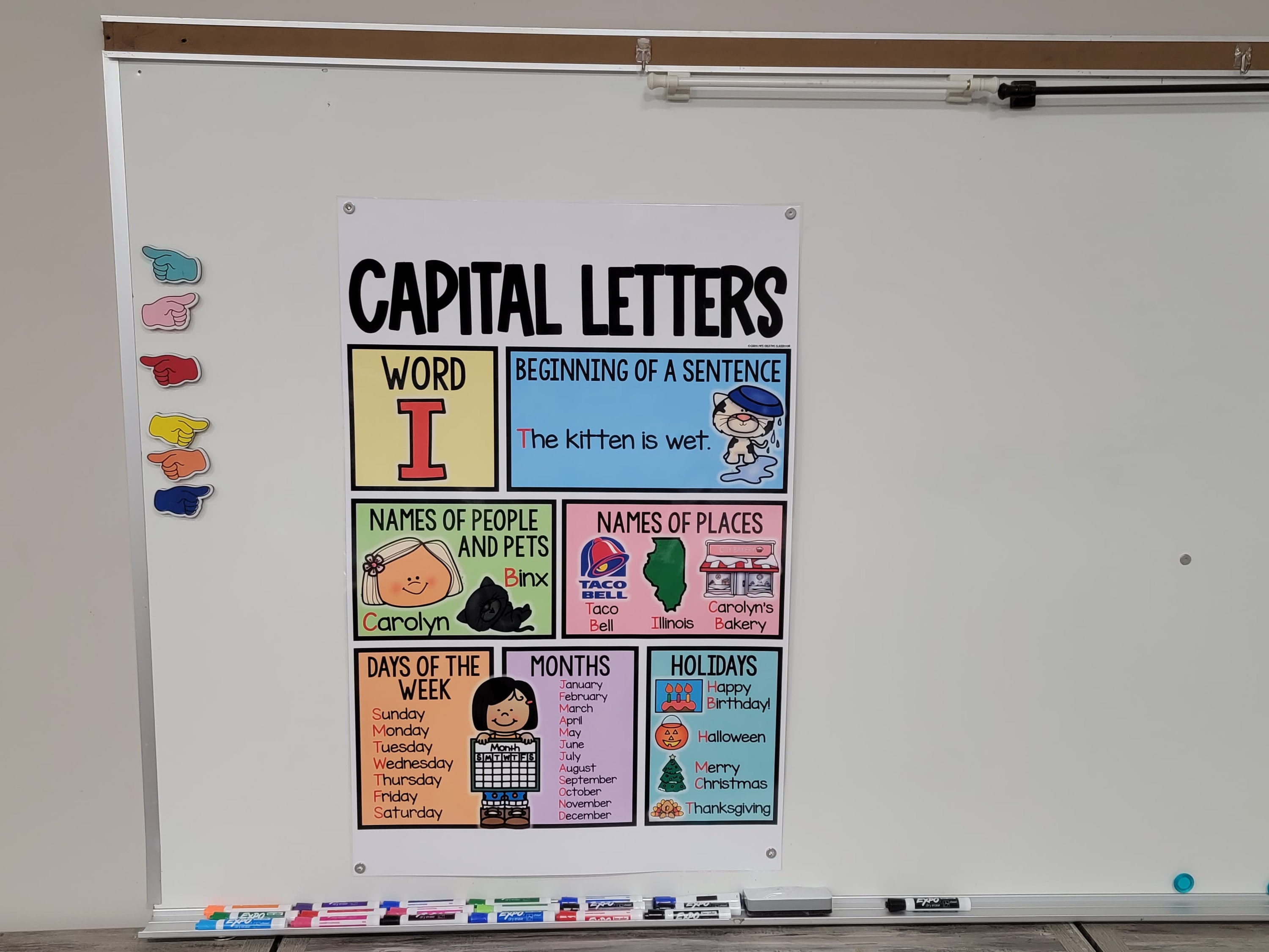 Capital Letters Anchor Chart hard Good Option 2 - Etsy
