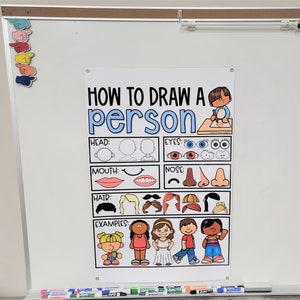 How to Draw a Person Anchor Chart hard Good - Etsy UK