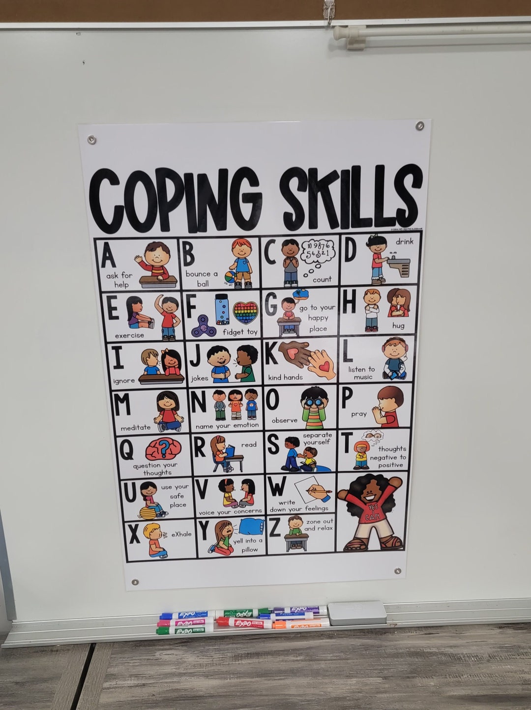 Coping Anchor Chart hard Good Set 2 P for Pray - Etsy Australia