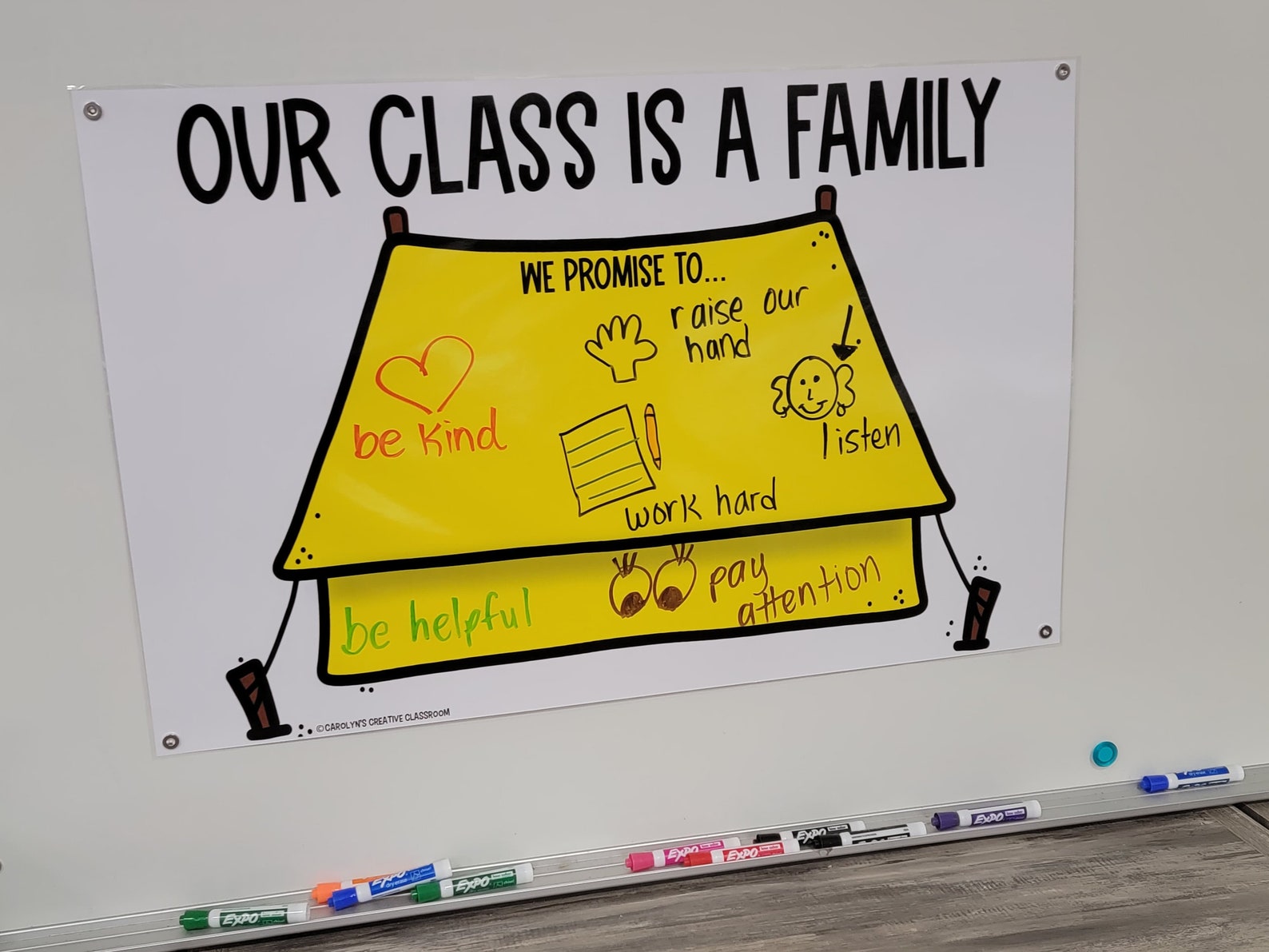 Class Rules and Expectations: We Are a Family Anchor Chart - Etsy