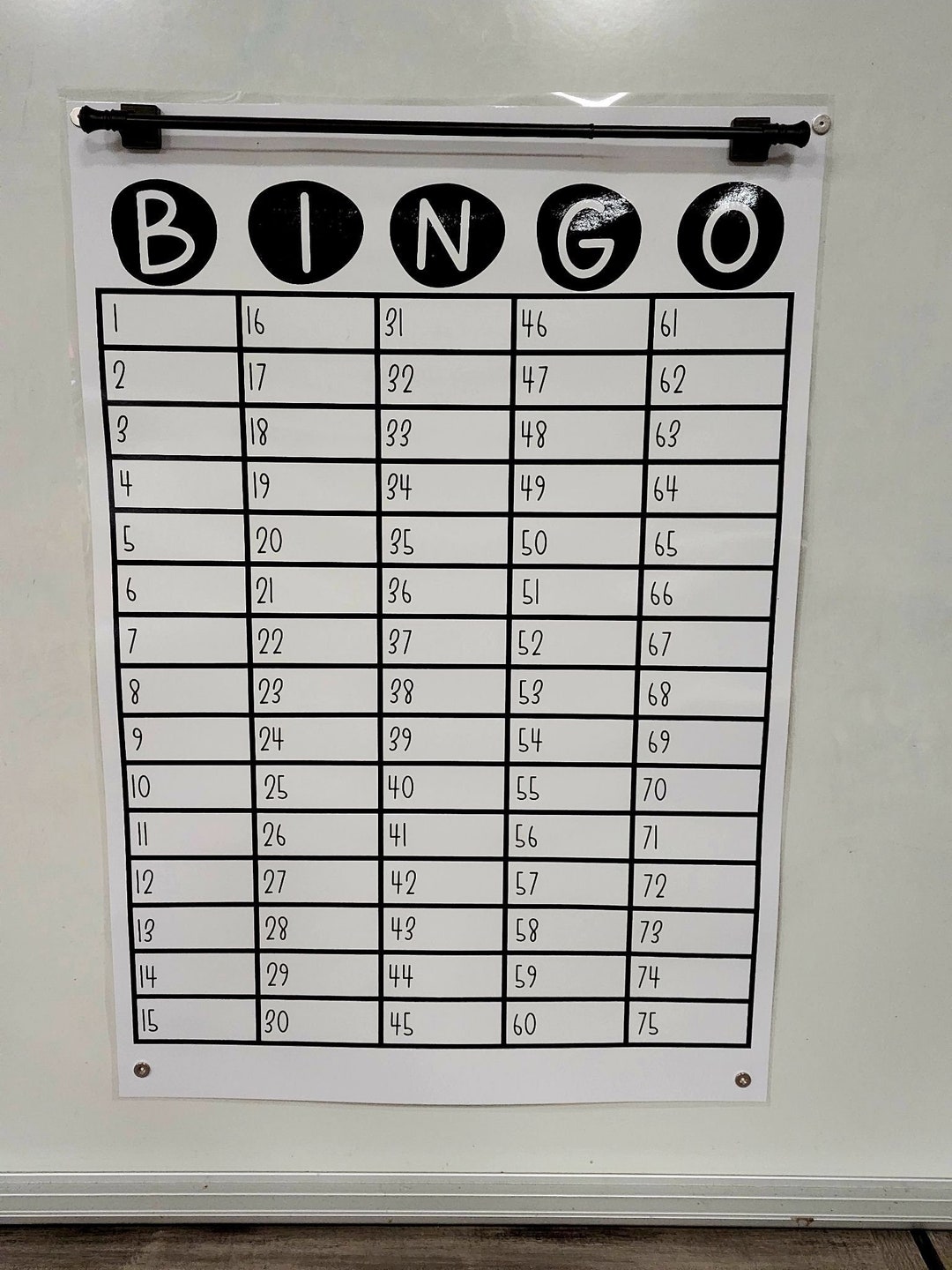 BINGO Board Anchor Chart [hard Good] - Option #1 - Etsy