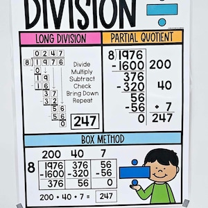 Division Strategies Anchor Chart [hard Good] - Option #4 - Etsy