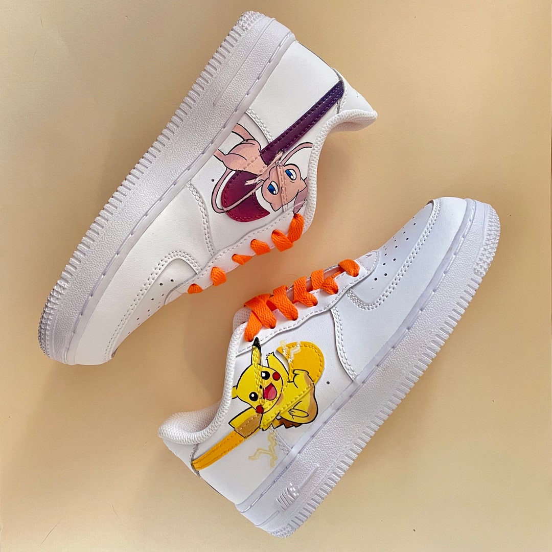 Pokemon Nike Air Force1 Pikachu Scarpa - Etsy