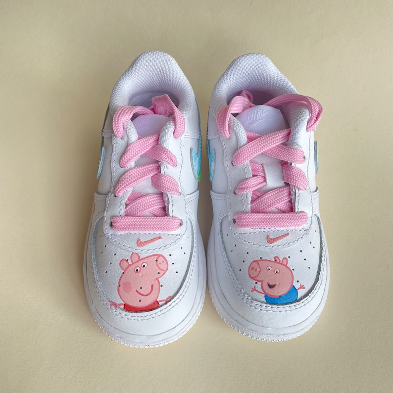Peppa Pig Nike Air Force1, Peppa Pig Shoe - Etsy