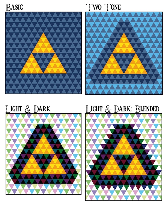 Pixel Art Templates Triforce