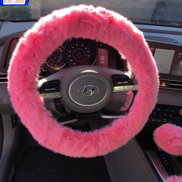 Pink Fluffy Wheel Cover - Etsy