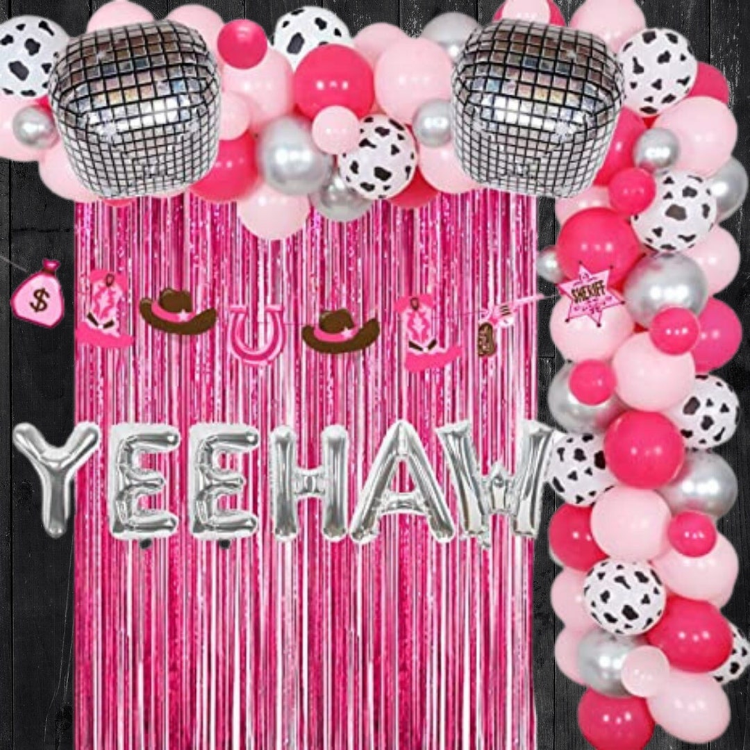 89pc YEEHAW Disco Cowgirl Party Set for Western Birthday, Bachelorette ...