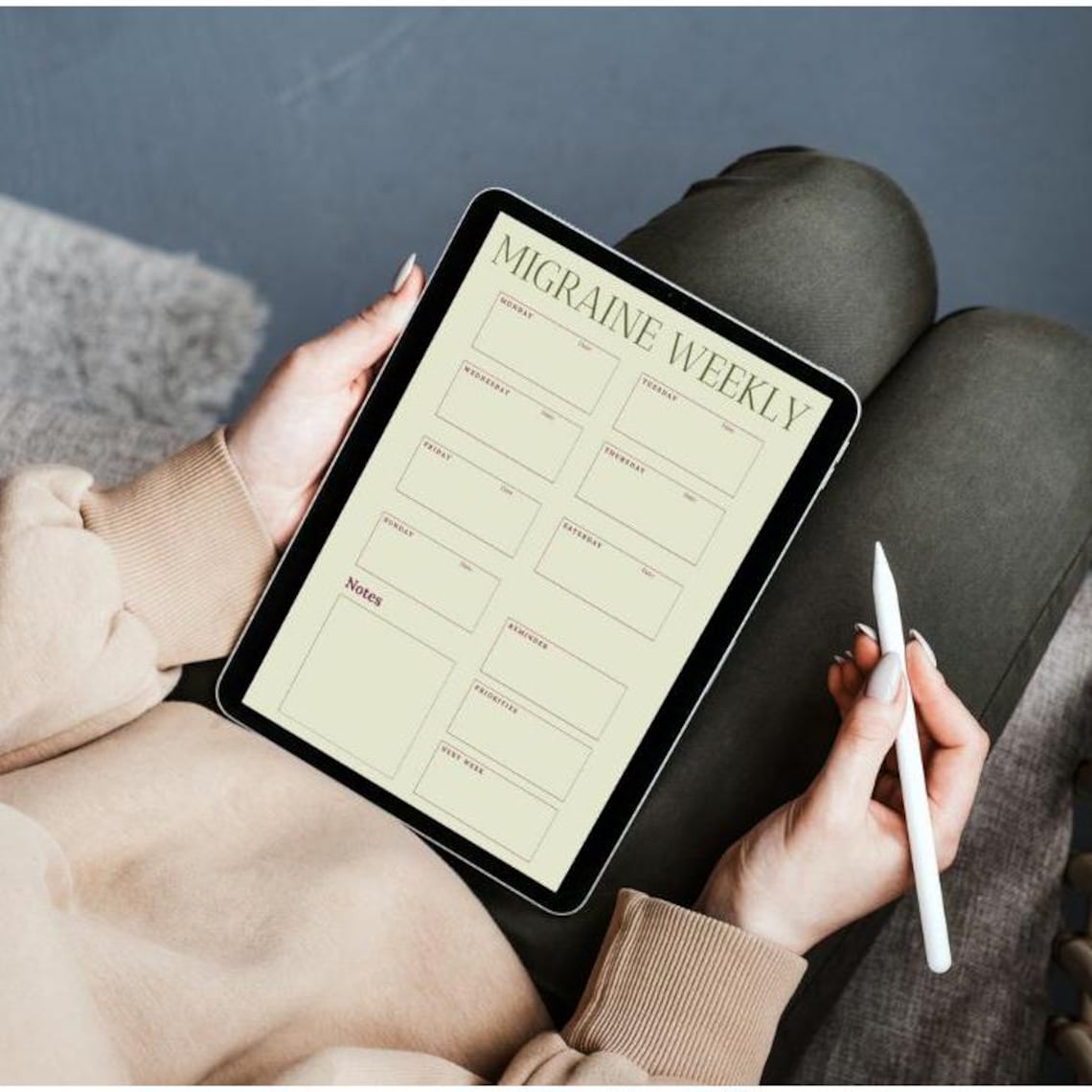 Digital Migraine Tracker Printable Symptom Journal for Daily, Weekly ...