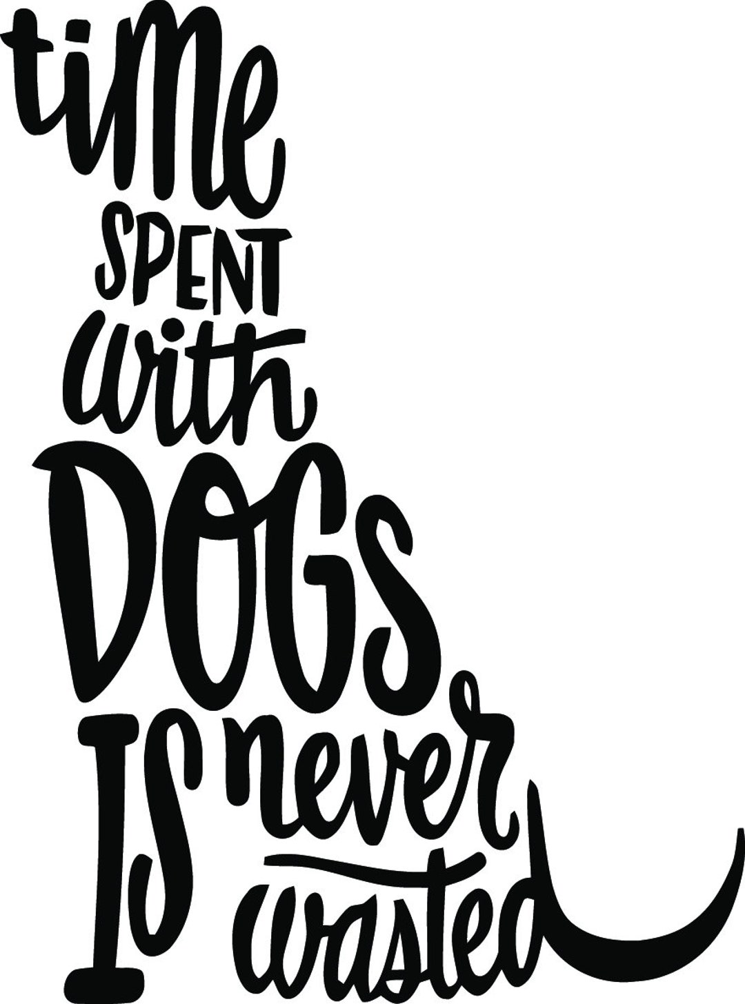 Pet Time With Dogs Vinyl Decal Sticker - Etsy