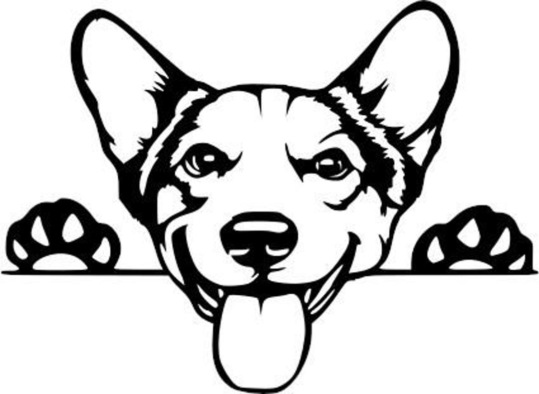 Rez Dog Personalized Peeking Vinyl Decal Sticker - Etsy