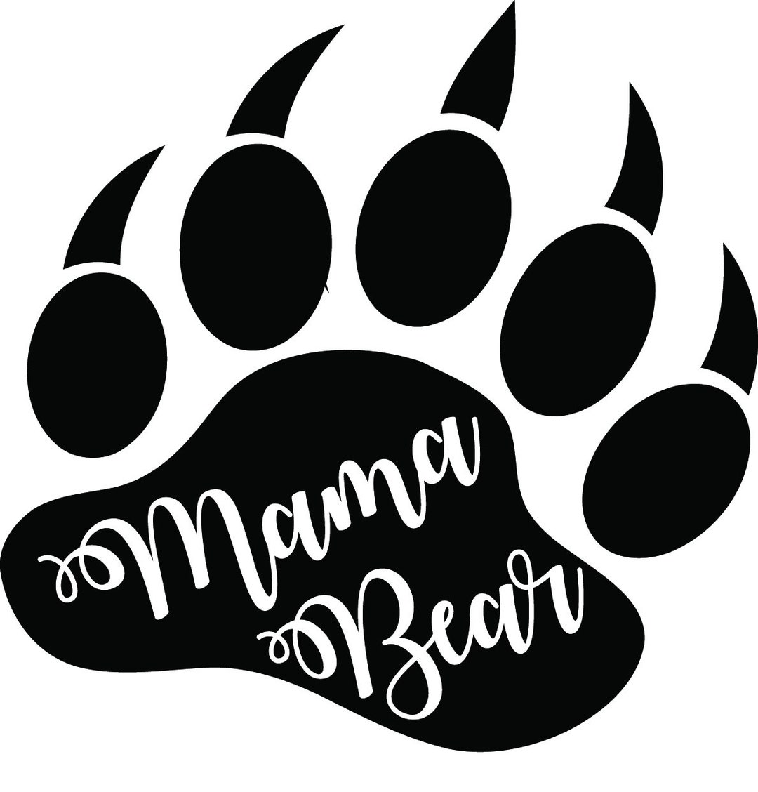 Mama Bear Paw Vinyl Decal Sticker - Etsy