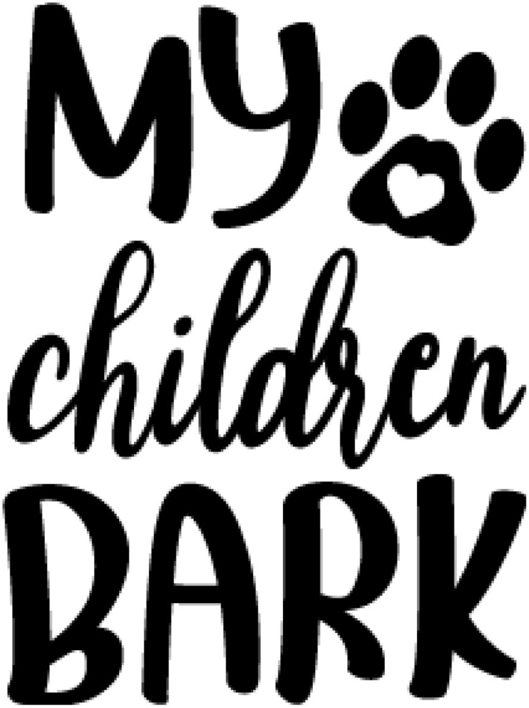 Pet My Children Bark Vinyl Decal Sticker - Etsy